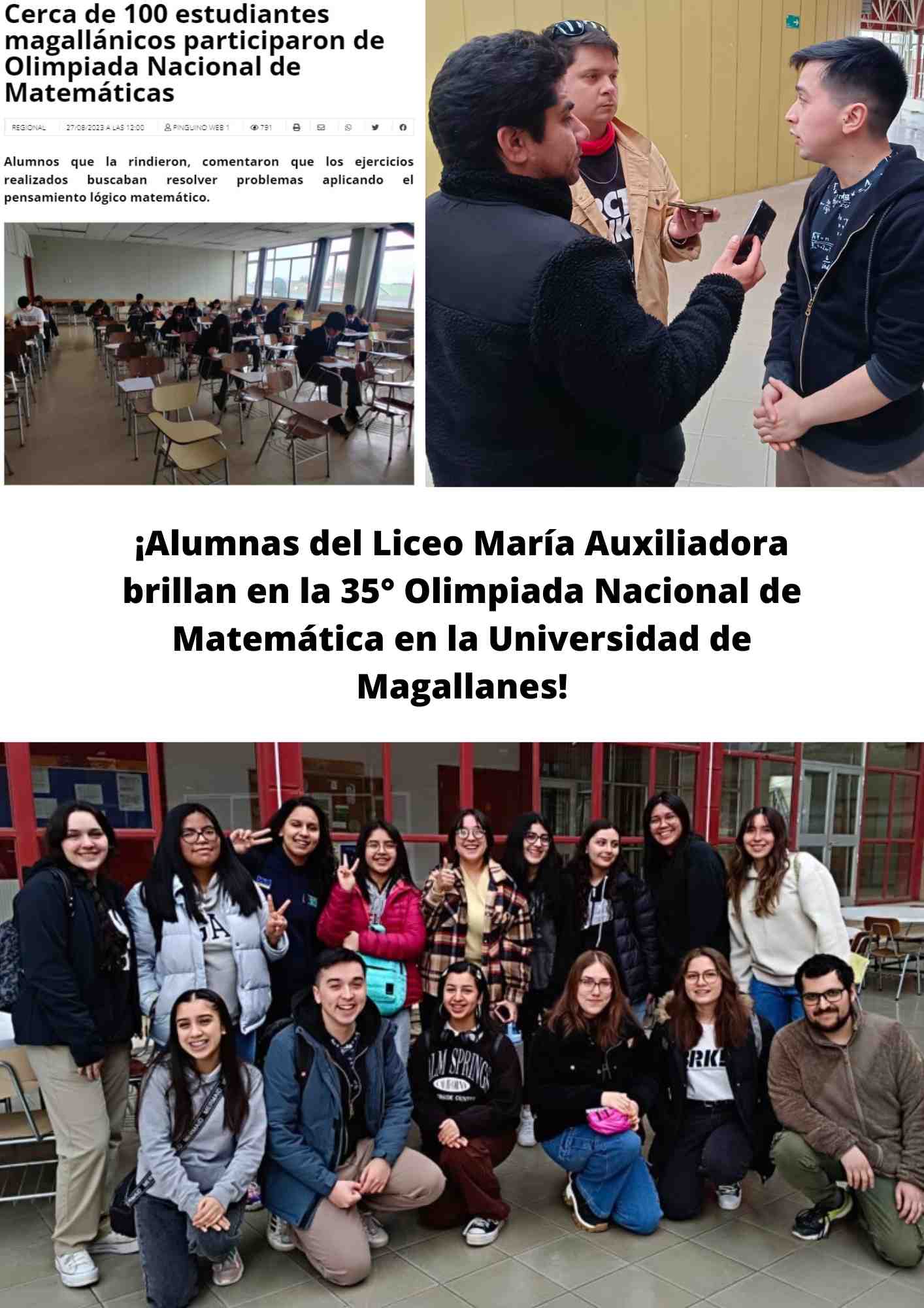 ¡Alumnas del Liceo María Auxiliadora brillan en la 35° Olimpiada ...